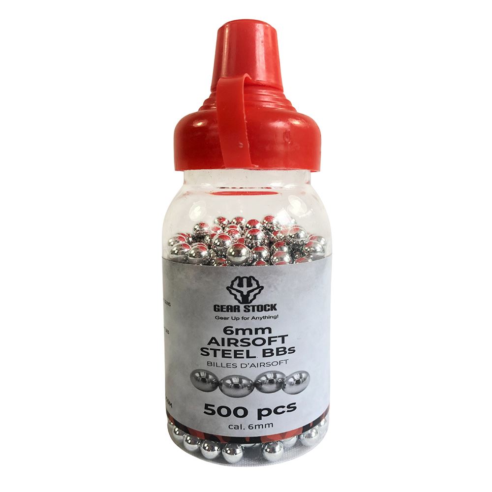 Purchase Airsoft 6mm Steel BBs 500pcs | ReplicaAirguns.ca