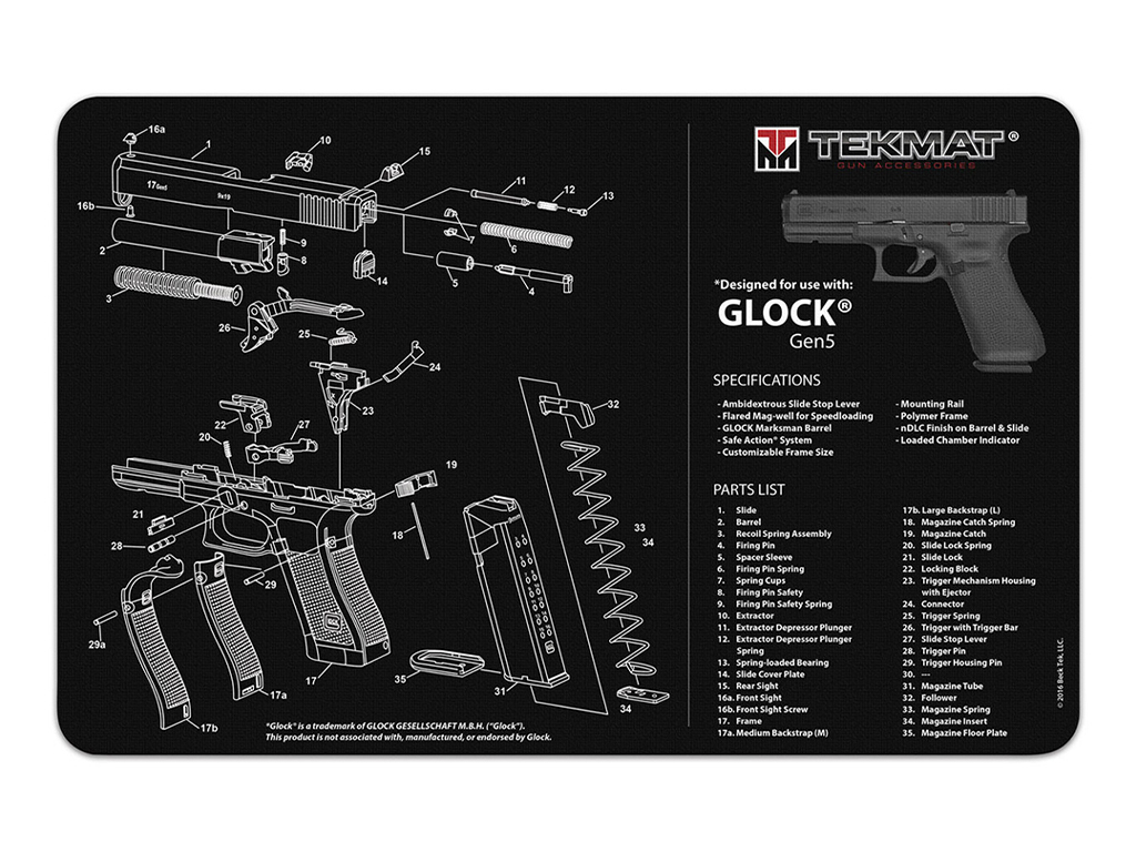 Purchase Glock Gen 5 TekMat Gun Cleaning Mat | ReplicaAirguns.us