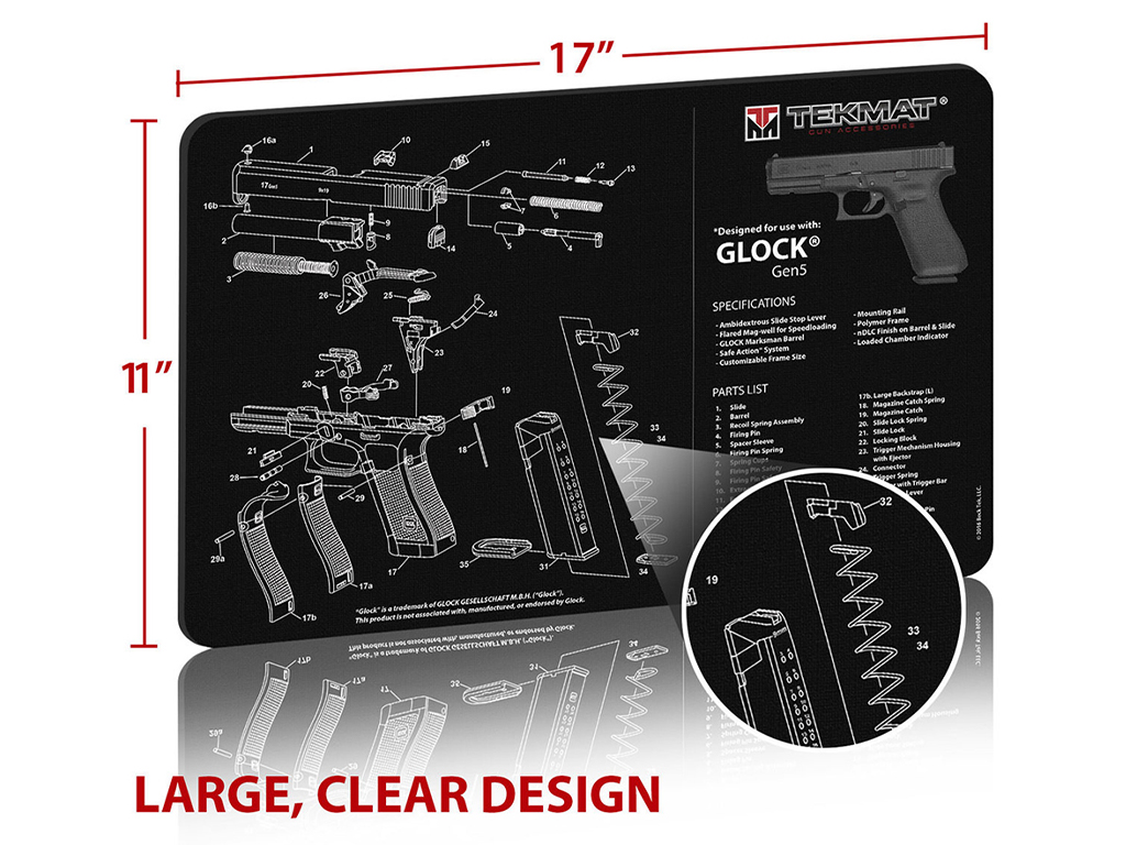 Purchase Glock Gen 5 TekMat Gun Cleaning Mat | ReplicaAirguns.us