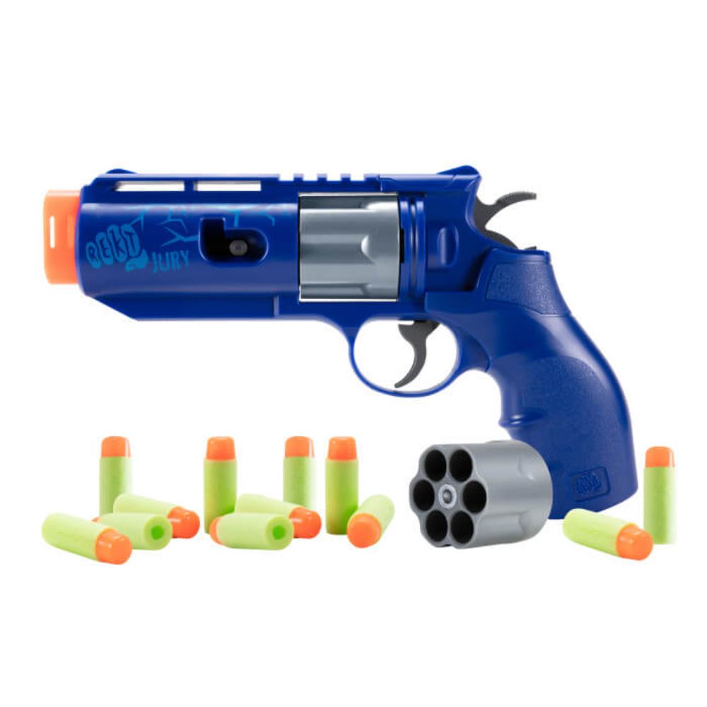 REKT Jury CO2 Foam Dart Gun – High-Powered 6-Shot Action